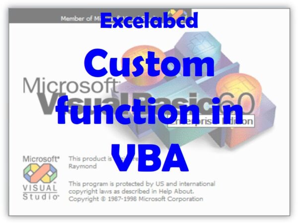 Lesson#173: Steps to make a Custom function in VBA - Excelabcd