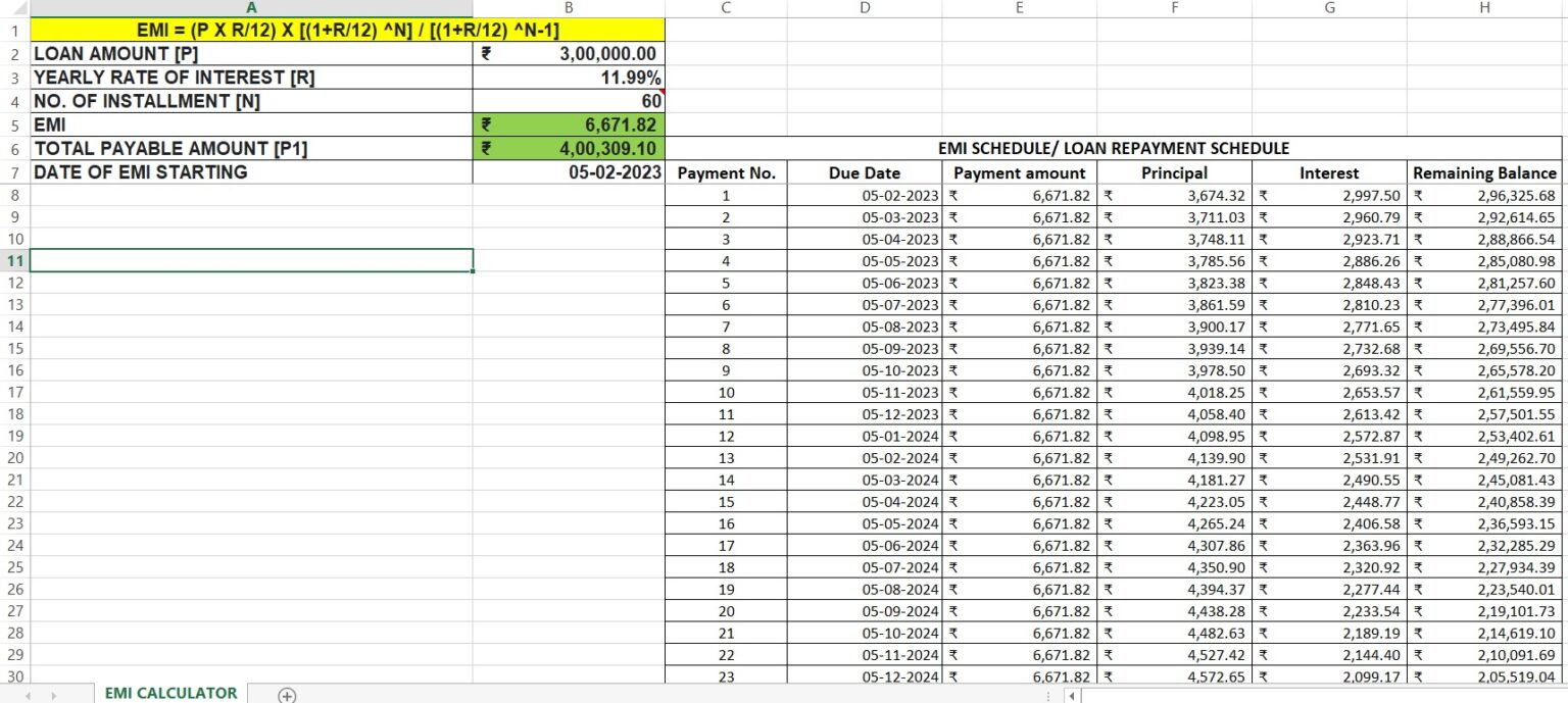 Calculator Templates in Excel - Excelabcd
